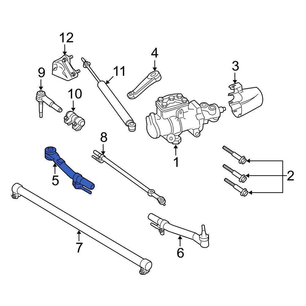 Ford OE HC3Z3A131H - Right Steering Tie Rod End
