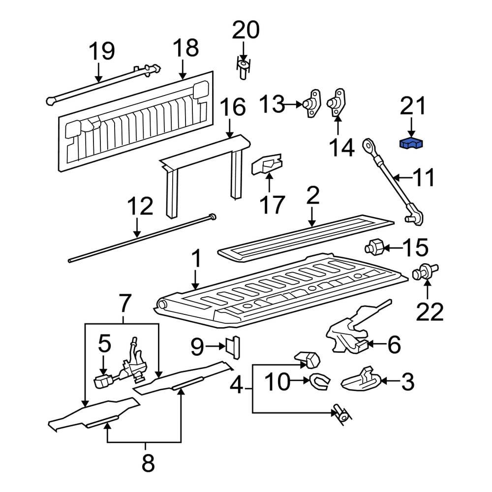 Ford OE F65Z99439A00AA - Lower Tailgate Stop Bumper
