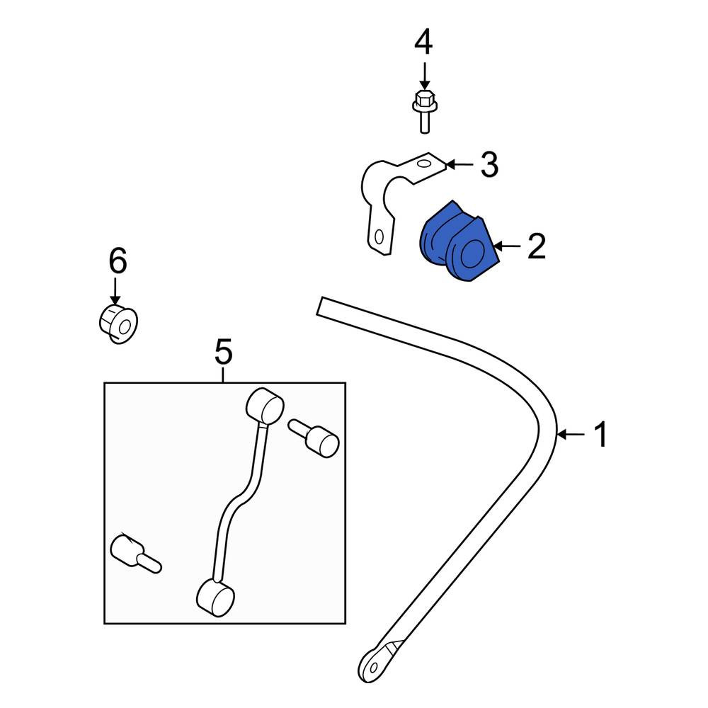 Ford OE F81Z5484MA - Rear Suspension Stabilizer Bar Bushing