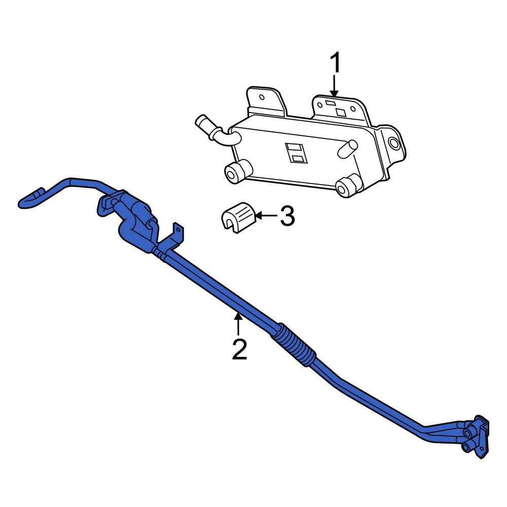 Ford OE BC3Z7R081B - Automatic Transmission Oil Cooler Hose