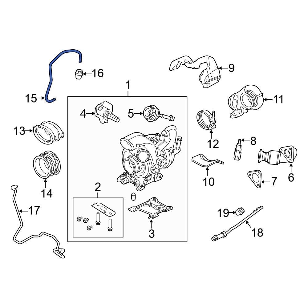 Ford OE BC3Z6B689A - Turbocharger Oil Line