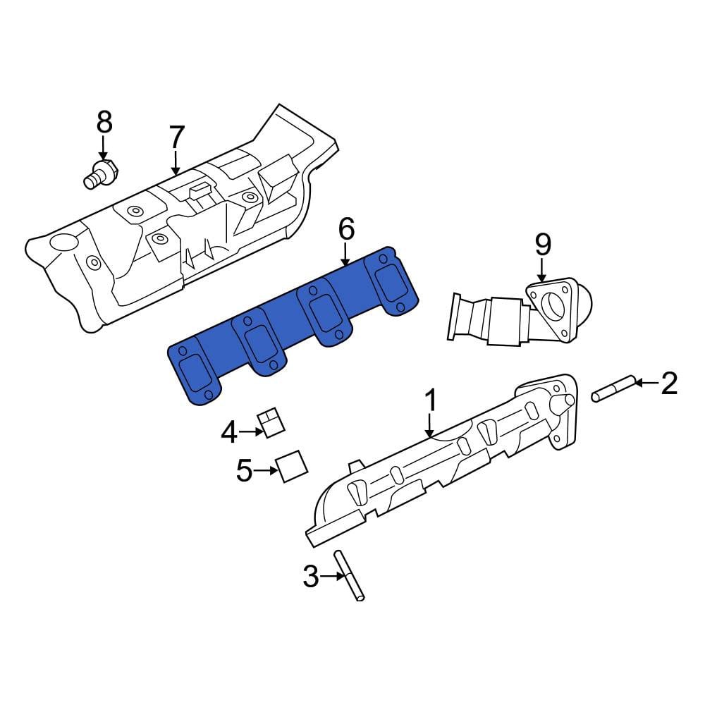 Ford OE FC3Z9448A - Exhaust Manifold Gasket