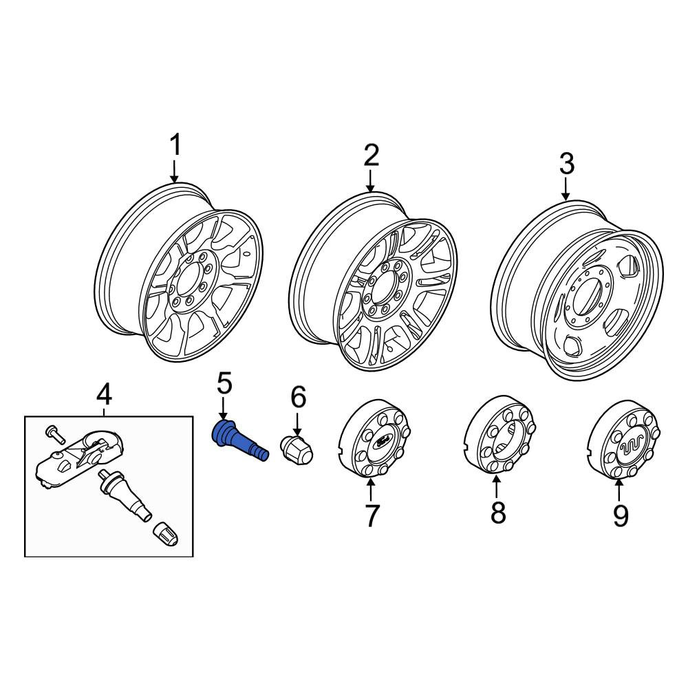 Ford OE 6C3Z1700A - Tire Valve Stem