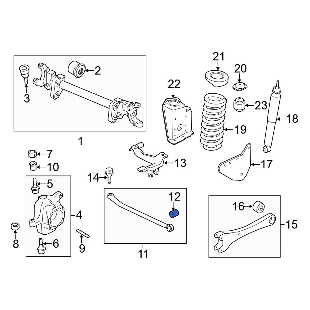 Ford OE AC3Z3A116A - Front Suspension Track Bar Bushing