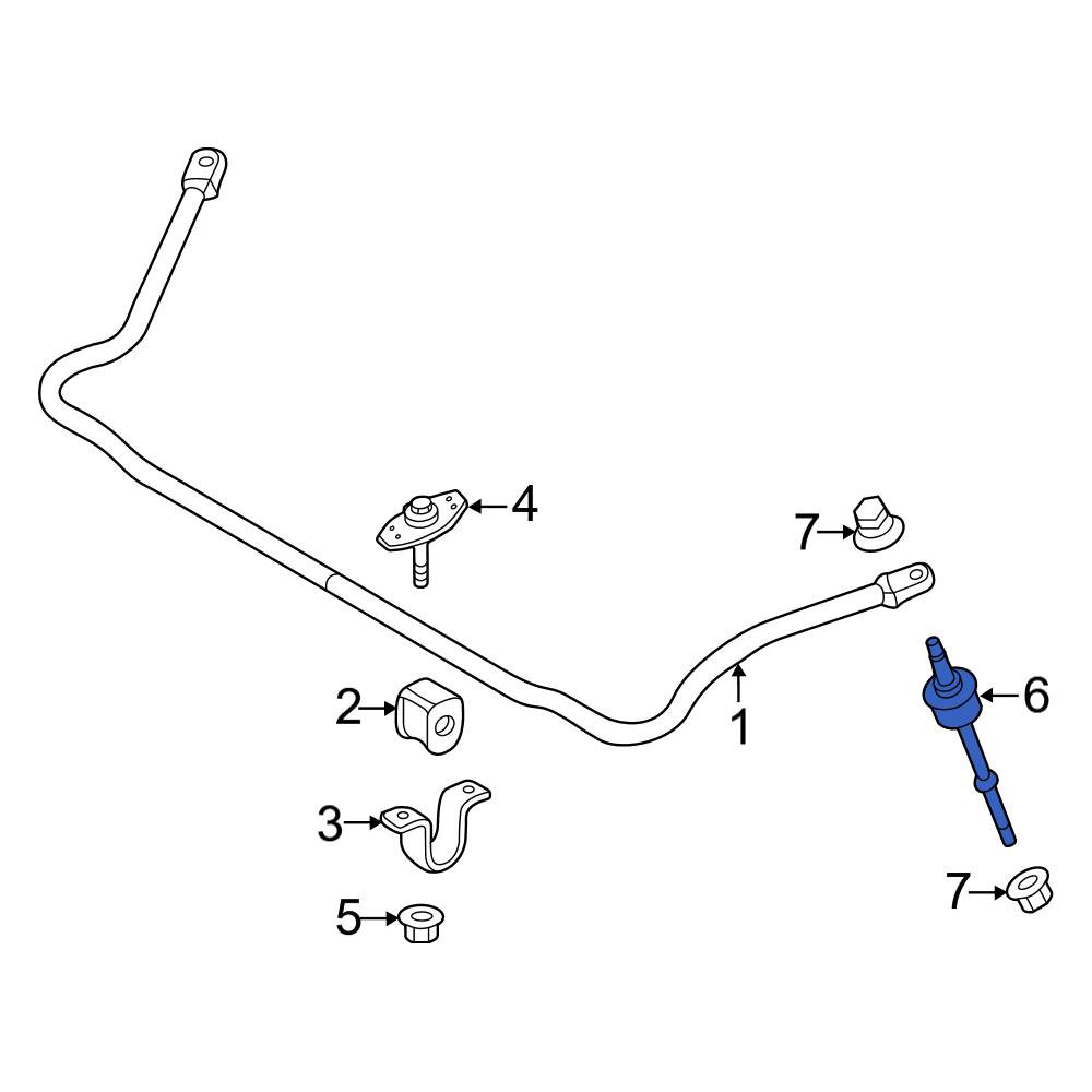 Ford OE 9L3Z5K483D - Front Suspension Stabilizer Bar Link