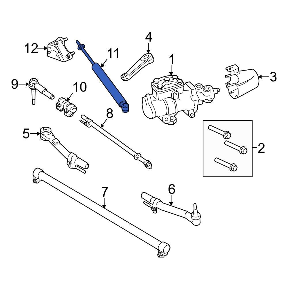 Ford OE KC3Z3E651G - Front Steering Damper