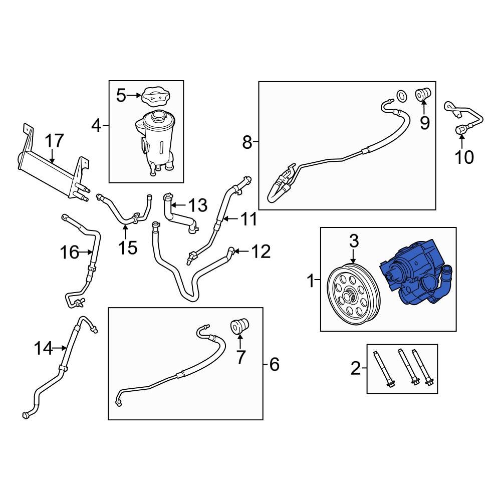 Ford OE BC3Z3A696D - Power Steering Pump