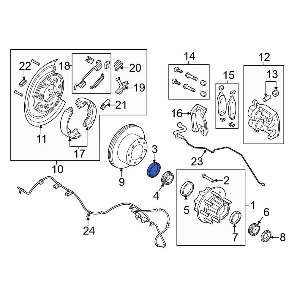 Ford OE 8C3Z1190A - Front Wheel Seal