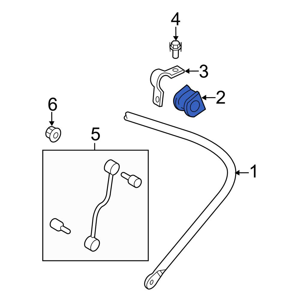 Ford OE F81Z5484MA - Rear Suspension Stabilizer Bar Bushing