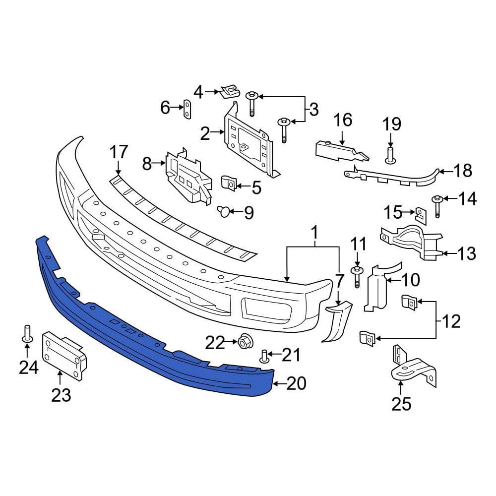 Ford OE HC3Z17626AD - Front Valance Panel