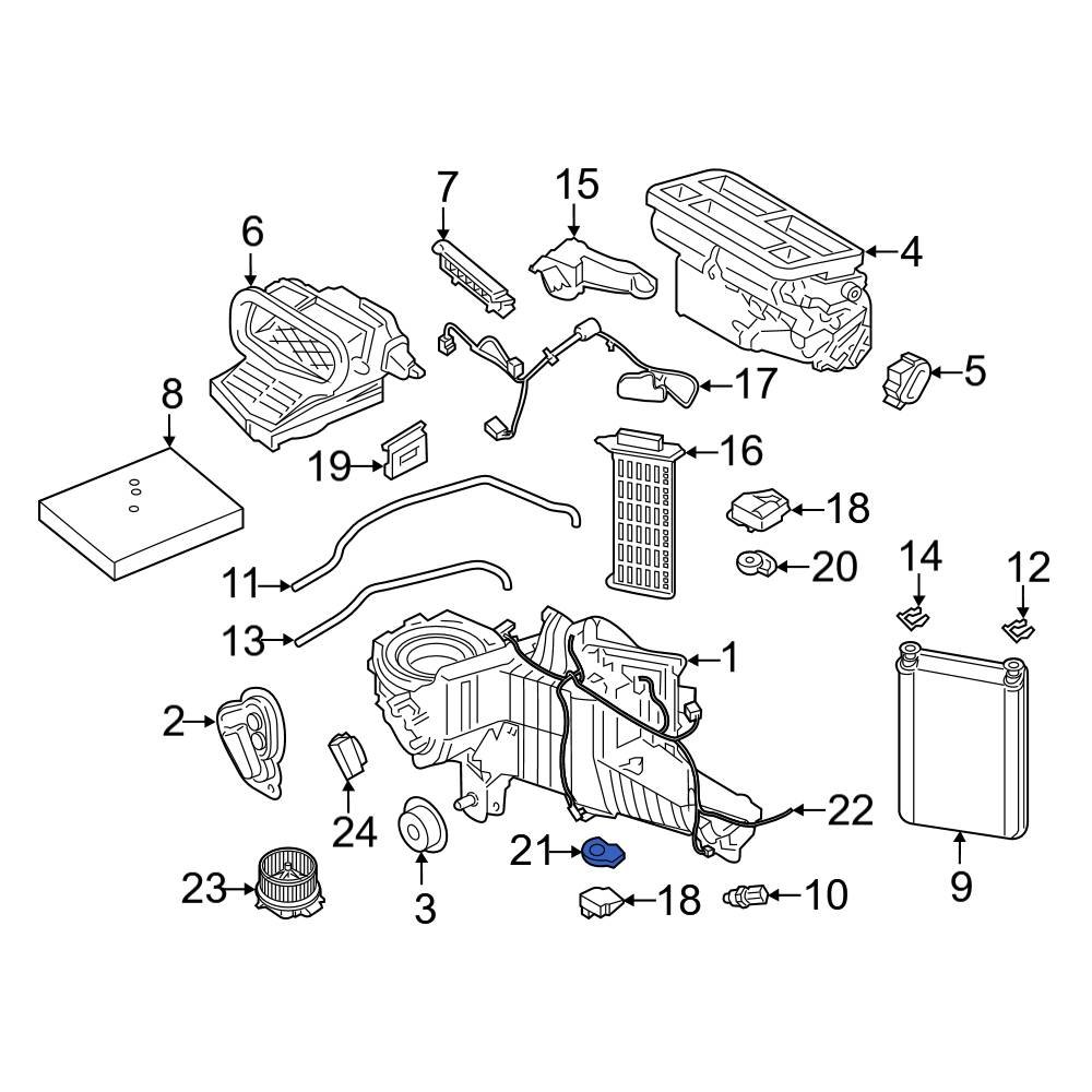 Ford OE FL3Z19788A - HVAC Blend Door Lever