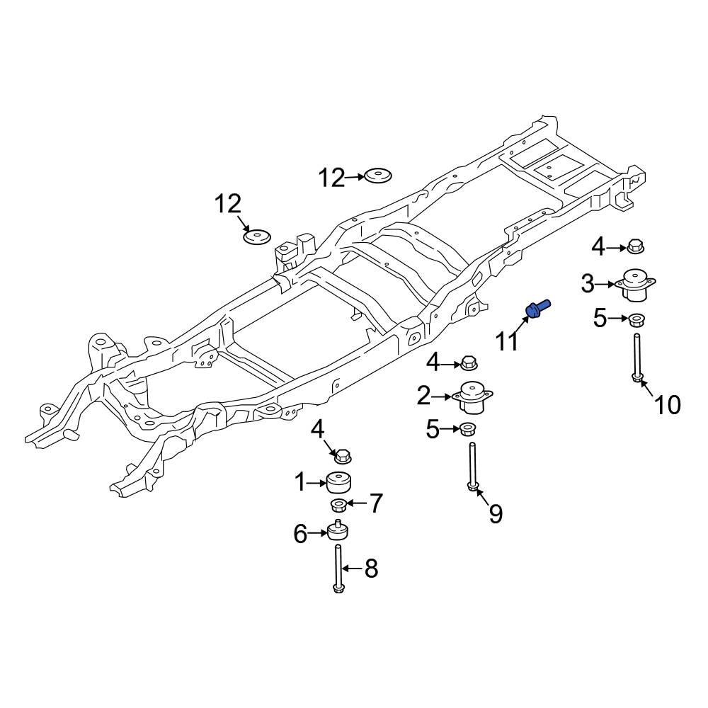 Ford OE W718478S439 - Body Mount Cushion Nut