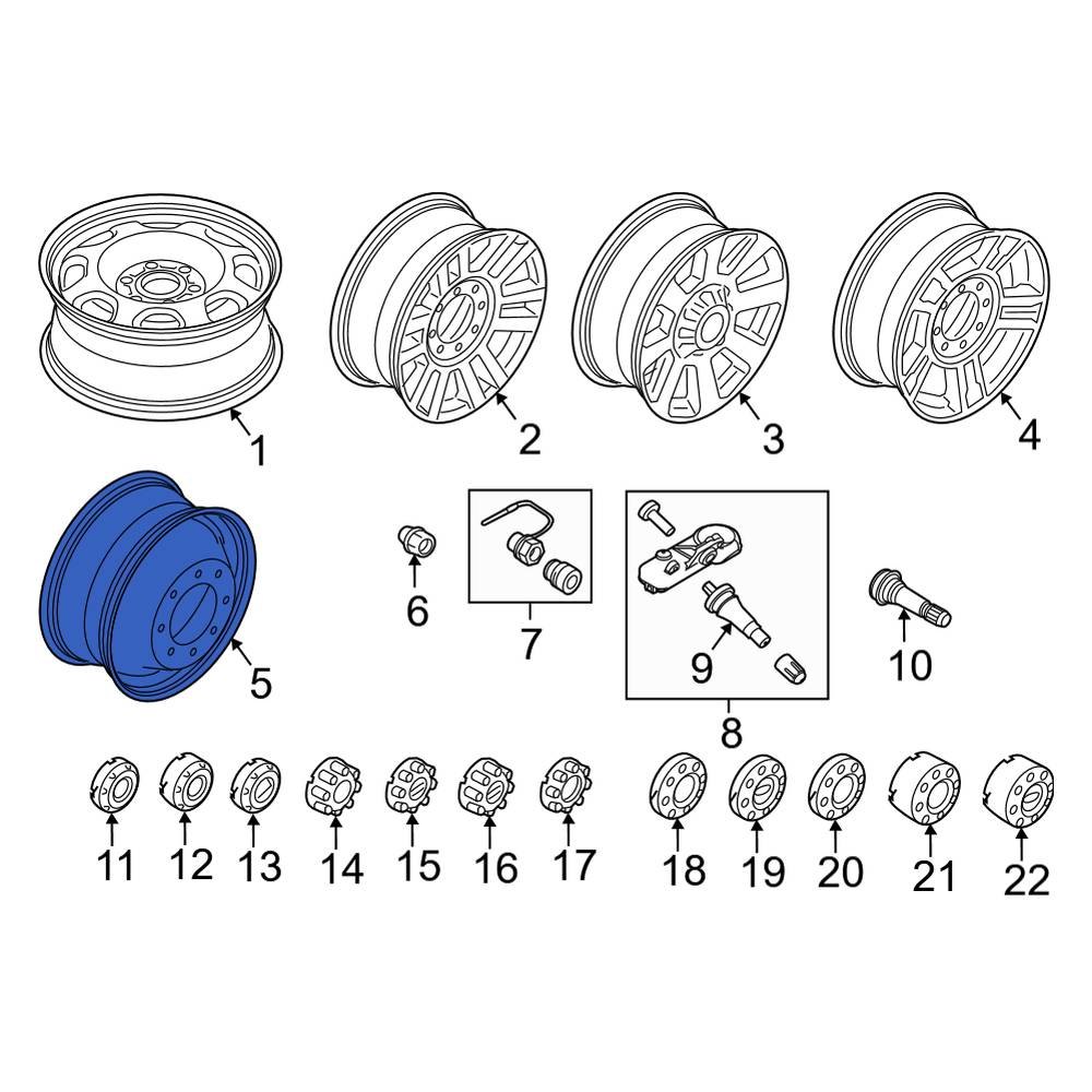 Ford OE HC3Z1015A - Wheel