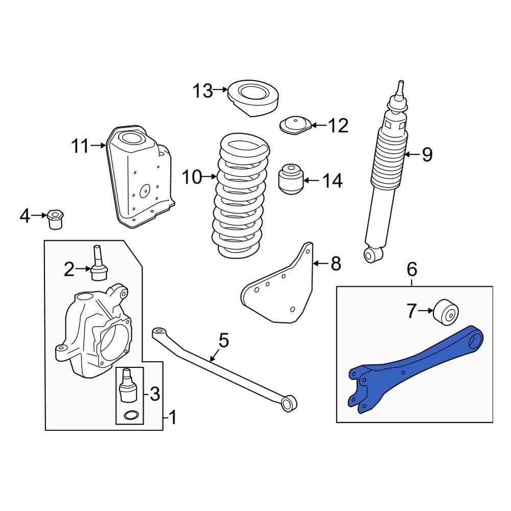 Ford OE HC3Z3A360D - Front Left Radius Arm
