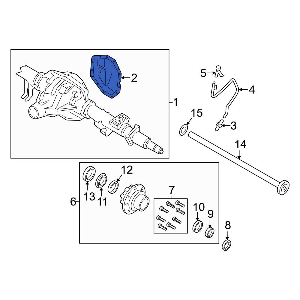 Ford OE LC3Z4033C - Rear Differential Cover