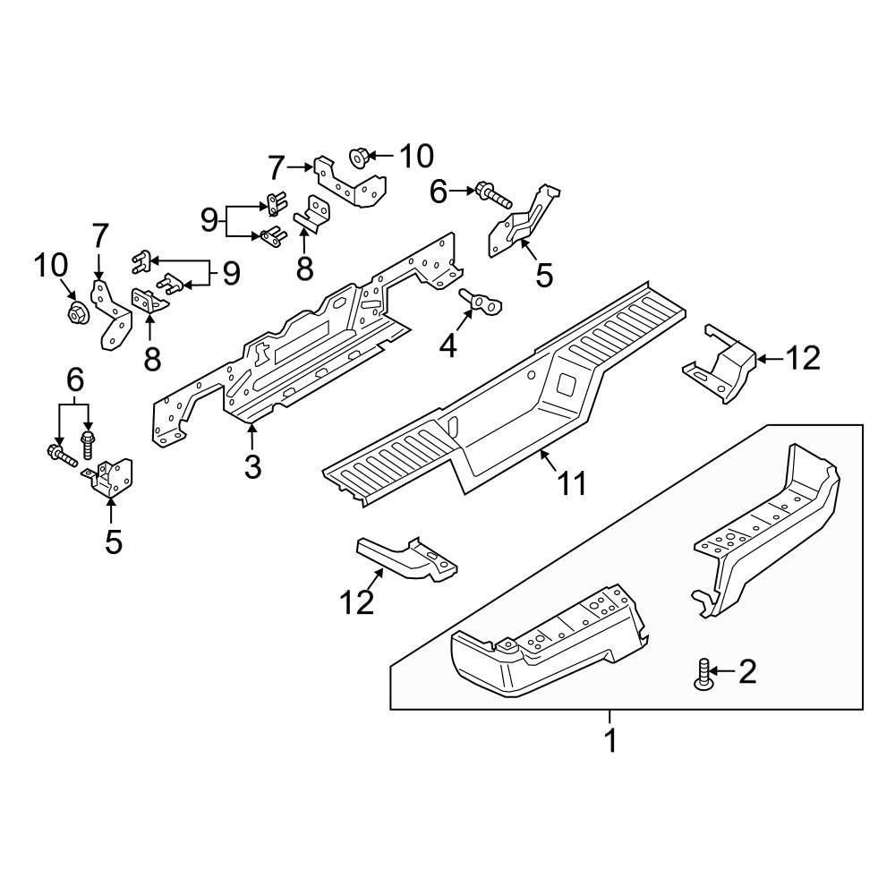 Ford OE HC3Z17795B - Right Bumper Face Bar Bracket