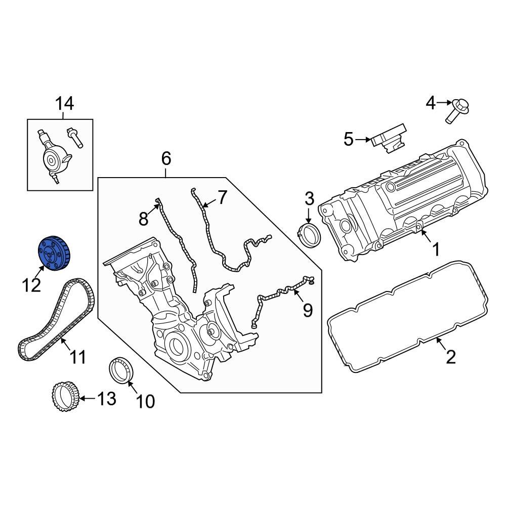 Ford OE AL3Z6256CA - Engine Timing Camshaft Sprocket