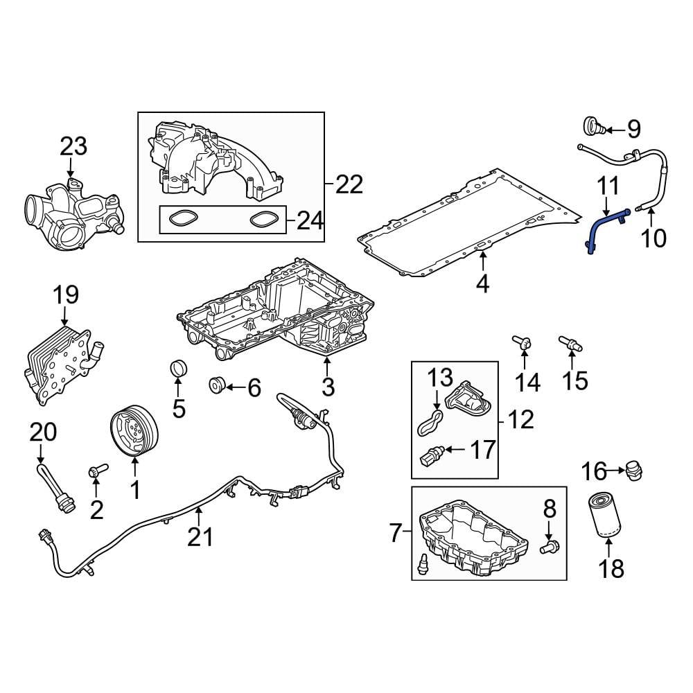 Ford OE BC3Z6754A - Lower Engine Oil Dipstick Tube