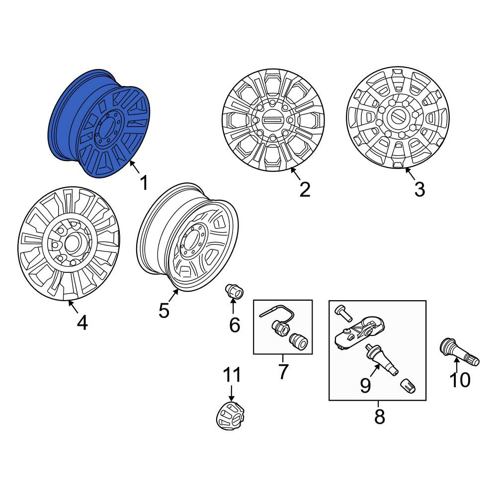 Ford OE HC3Z1007B - Wheel