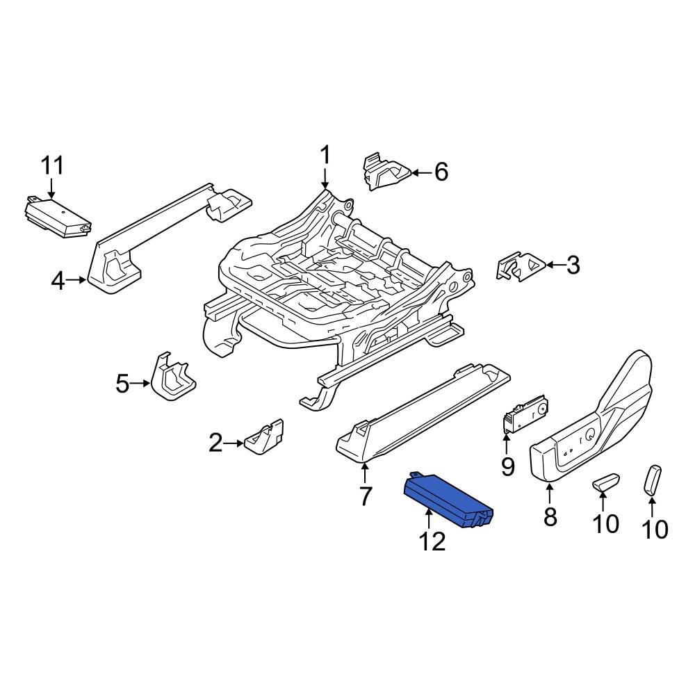 Ford OE BU5Z14C724A - Front Left Seat Heater Control Module