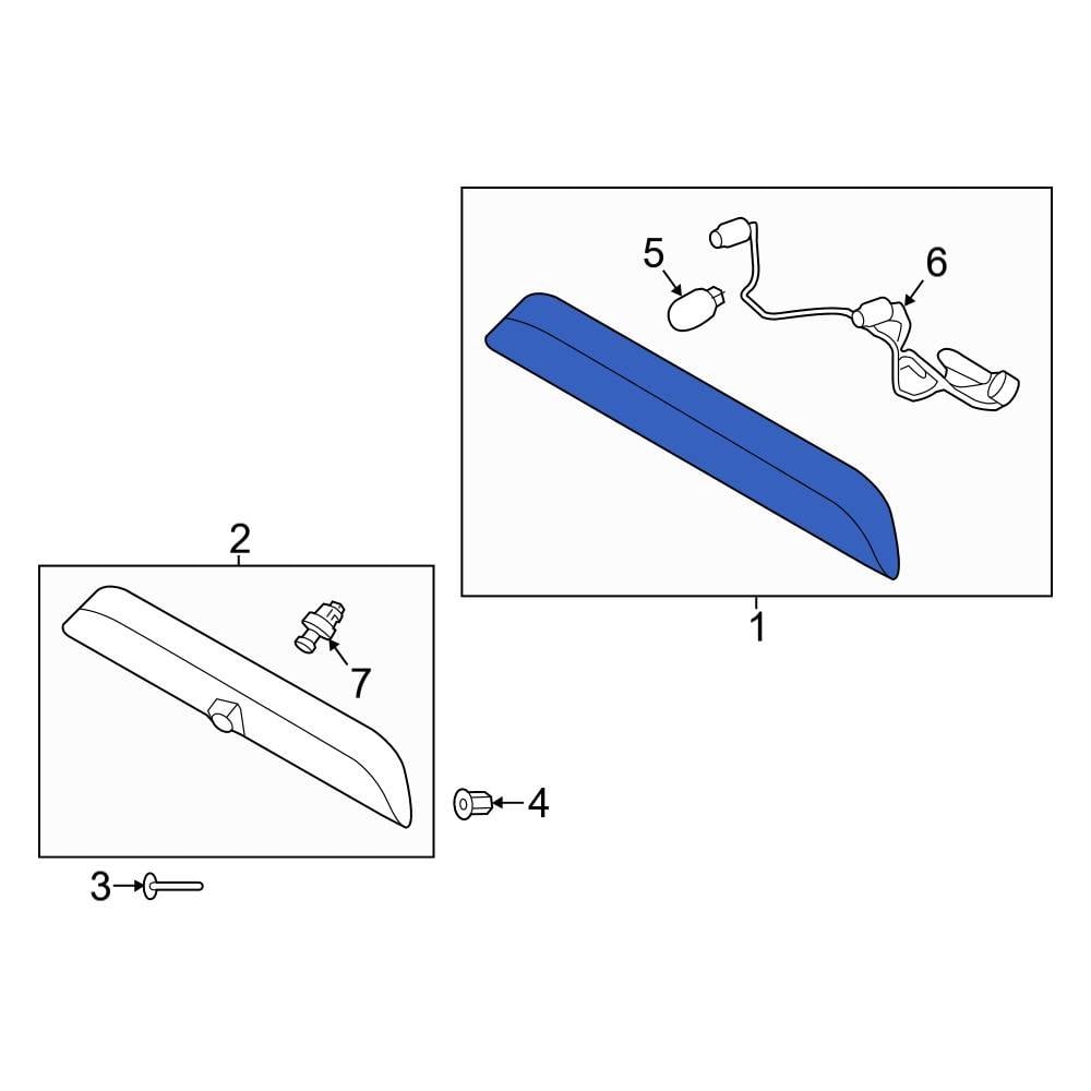 Ford OE FL3Z13A613C - Rear Center High Mount Stop Light