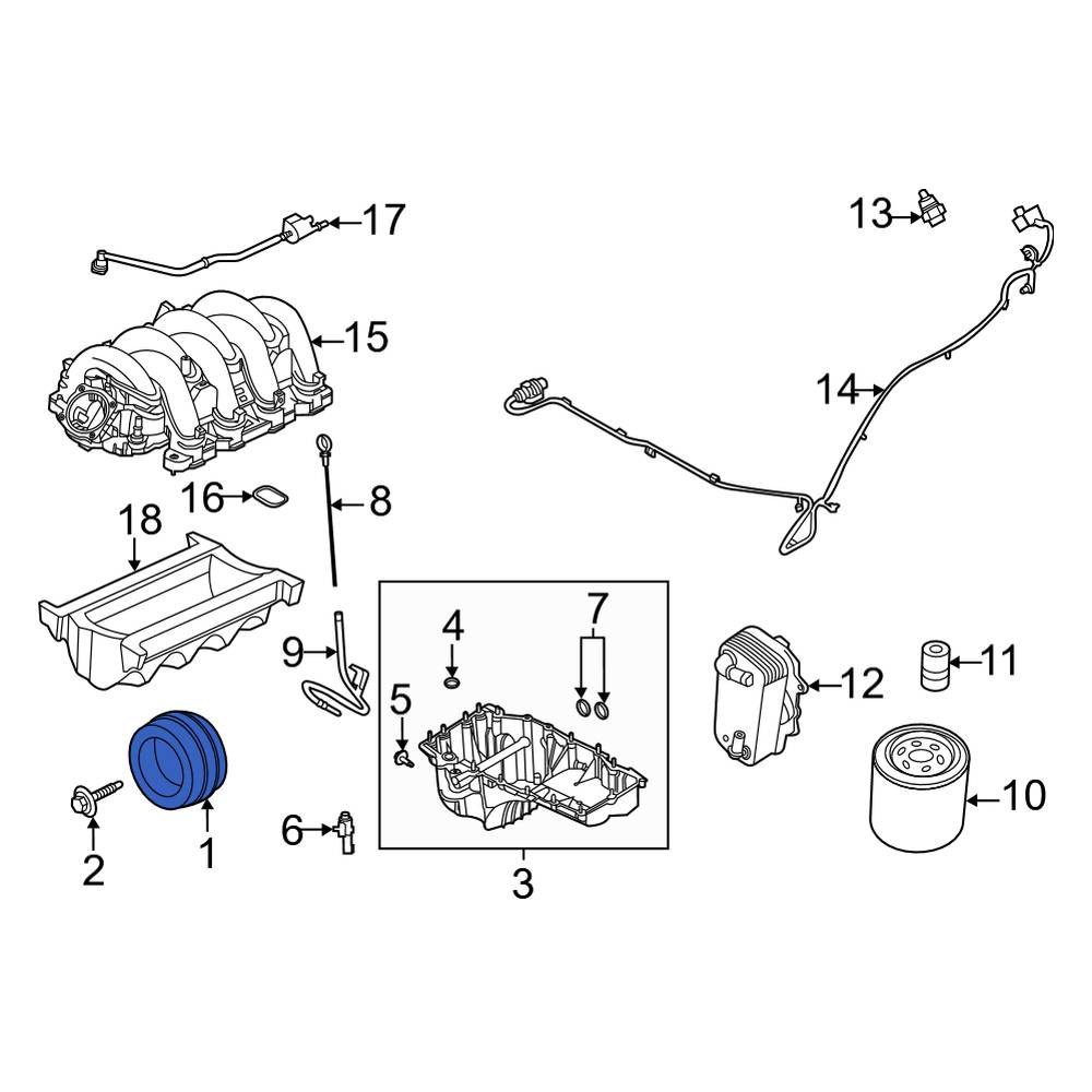 Ford OE LC3Z6312A - Engine Crankshaft Pulley