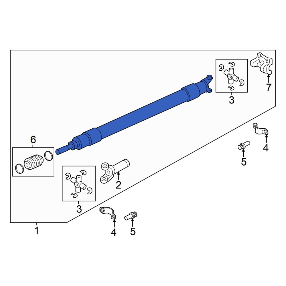 Ford OE PC3Z4R602JA - Rear Drive Shaft