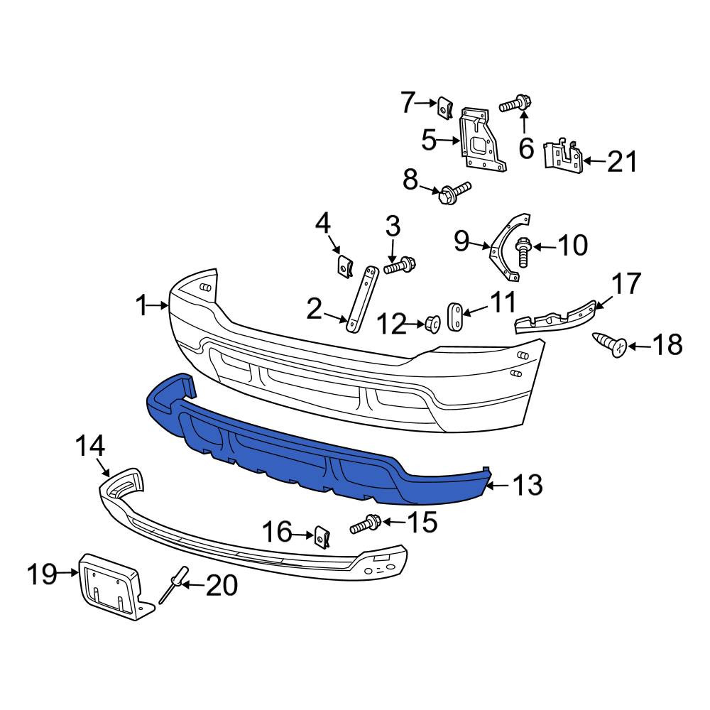 Ford OE 1C3Z17626AAC - Front Upper Valance Panel