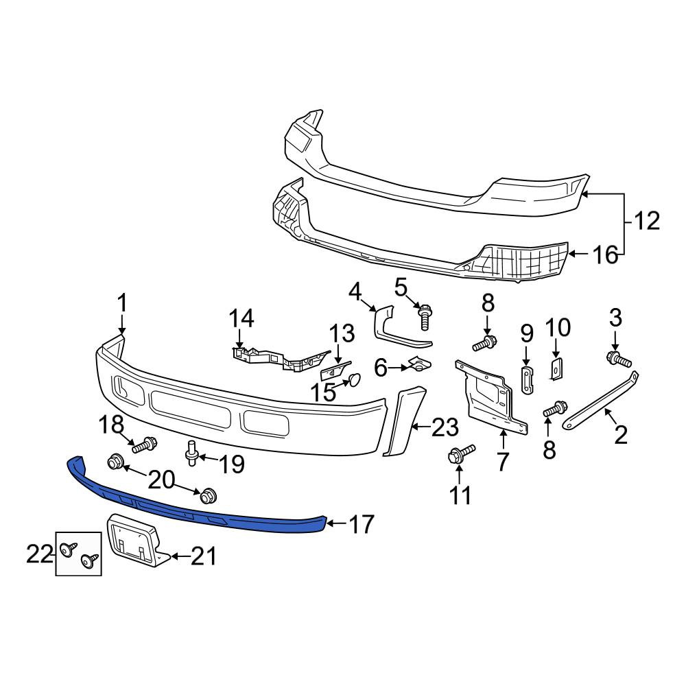 Ford OE 5C3Z17626AAA - Front Valance Panel