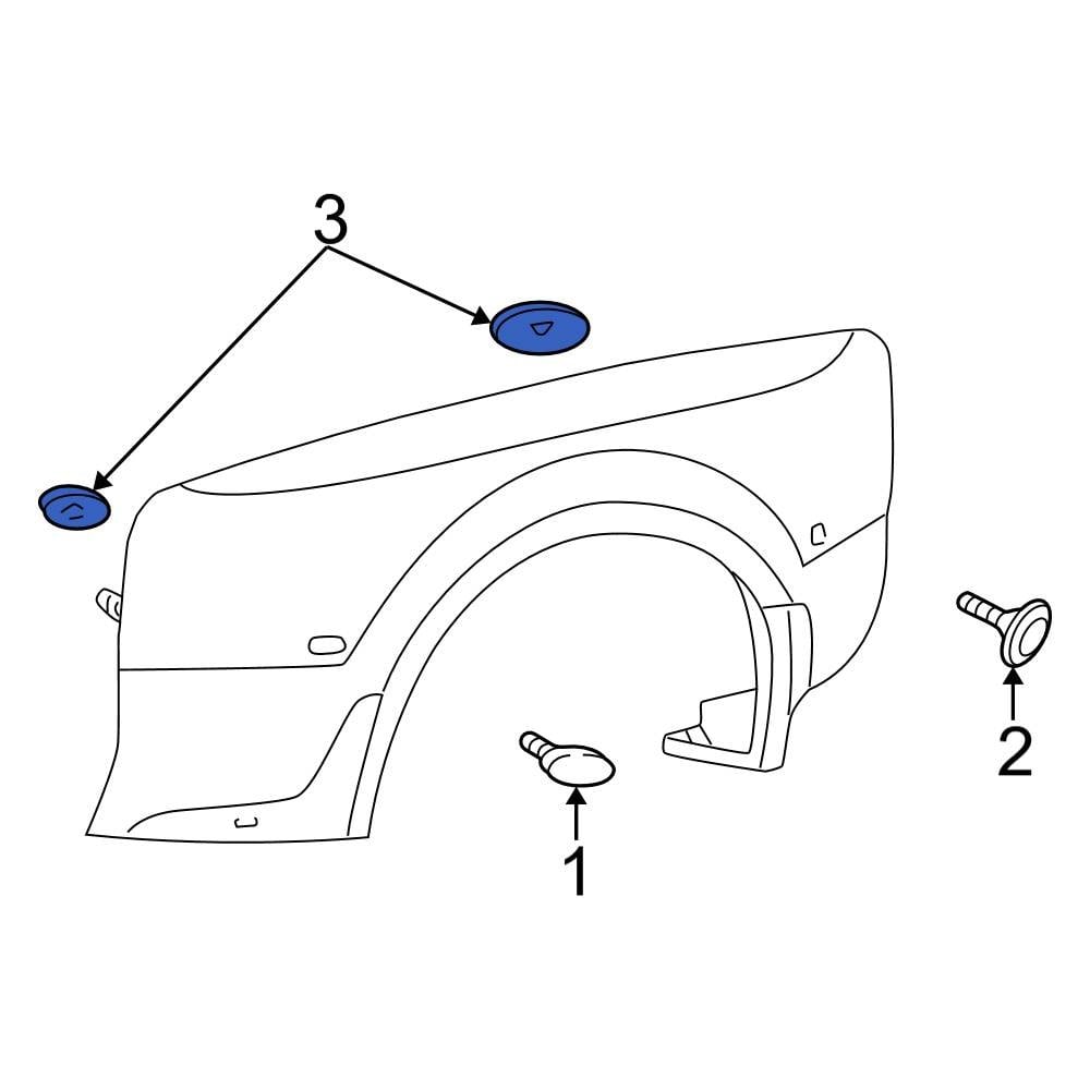 Ford OE F81Z15A436AA - Side Marker Light Clip