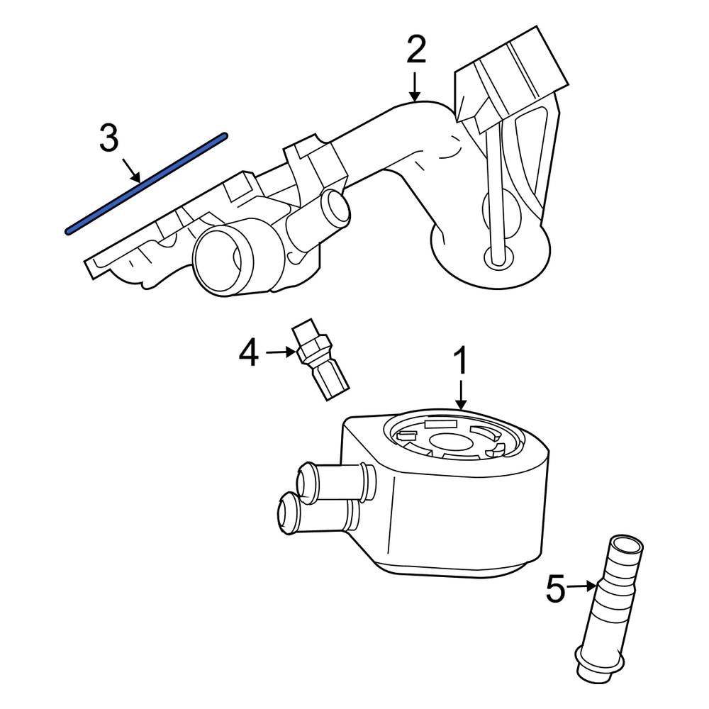 Ford OE F65Z6840B - Engine Oil Filter Adapter Gasket
