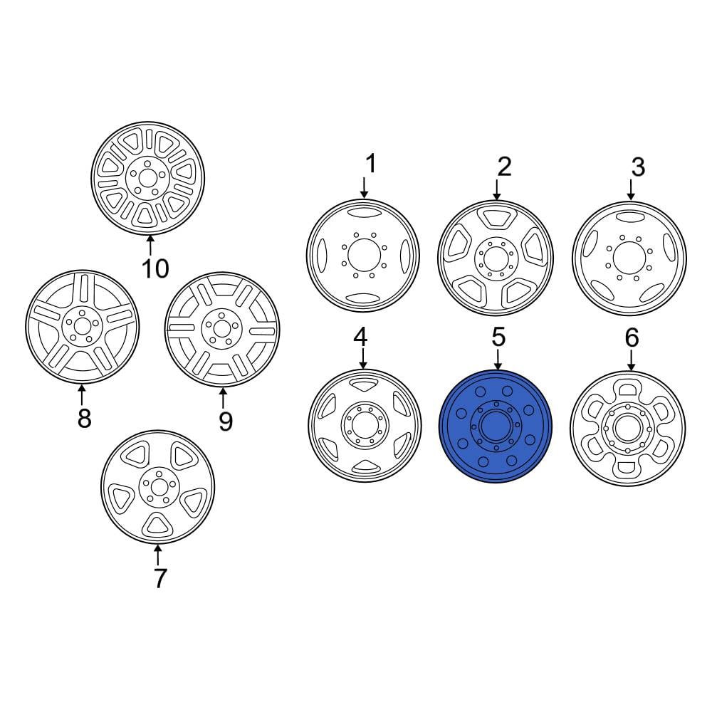 Ford OE 5C3Z1007JA - Wheel