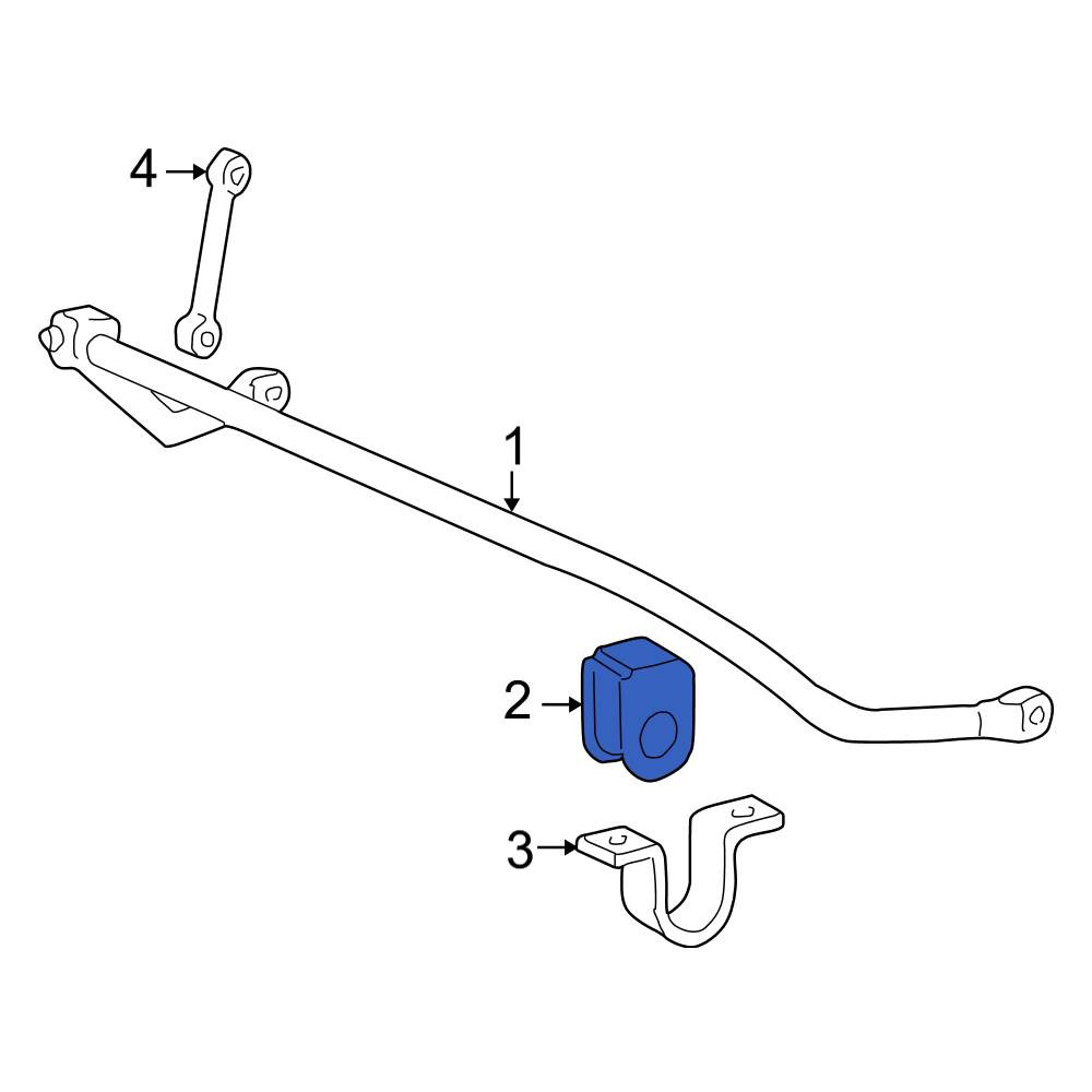 Ford OE 5C3Z5484CA - Front Suspension Stabilizer Bar Bushing
