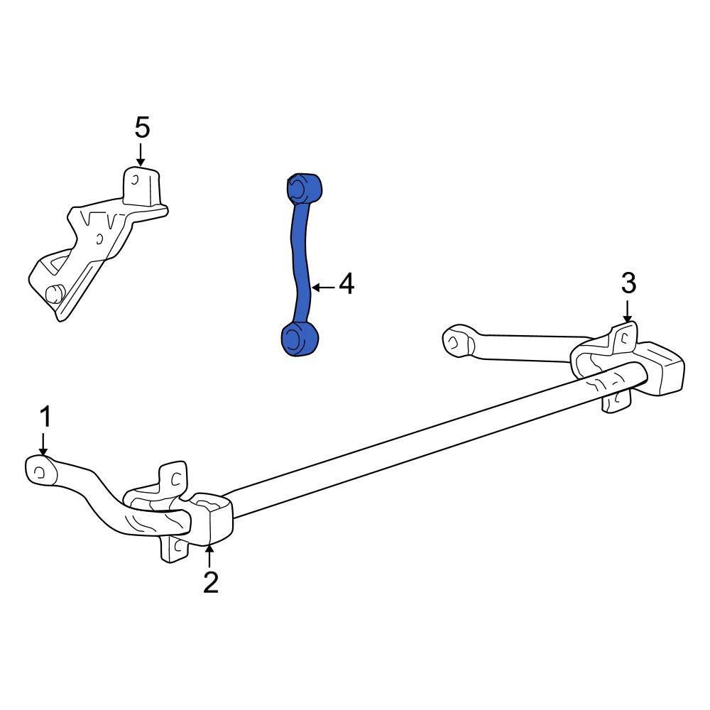 Ford OE 1C3Z5K483BA - Front Right Suspension Stabilizer Bar Link