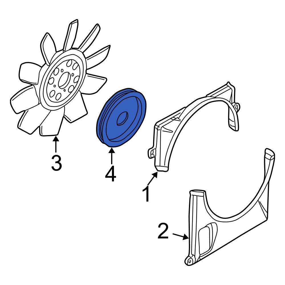 Ford OE 7L2Z8A616A - Engine Cooling Fan Clutch