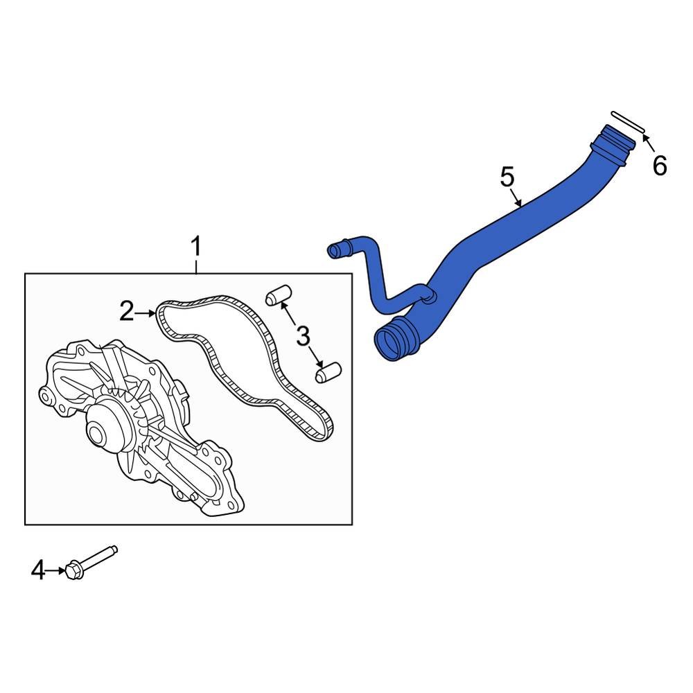 Ford OE BB5Z8A519H - Engine Coolant Pipe