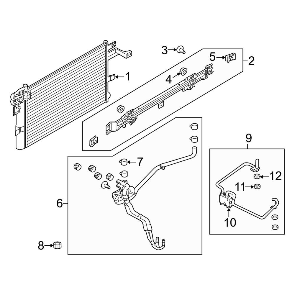 Ford OE DB5Z7R081S - Automatic Transmission Oil Cooler Tube