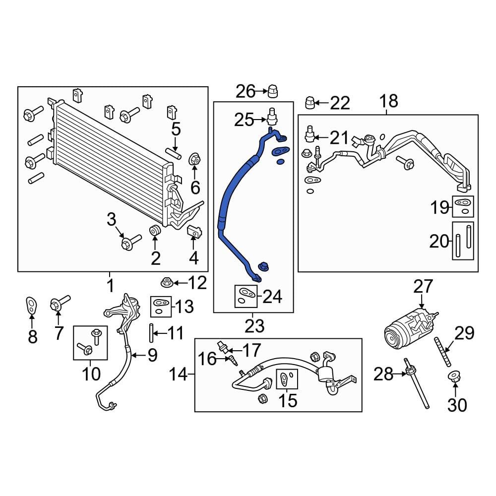 Ford OE DB5Z19867B - A/C Refrigerant Suction Hose