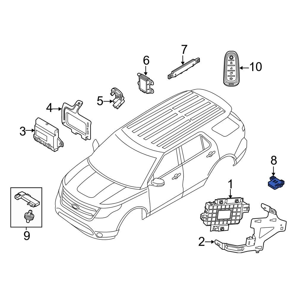 Ford OE BB5Z15K602L - Keyless Entry Antenna