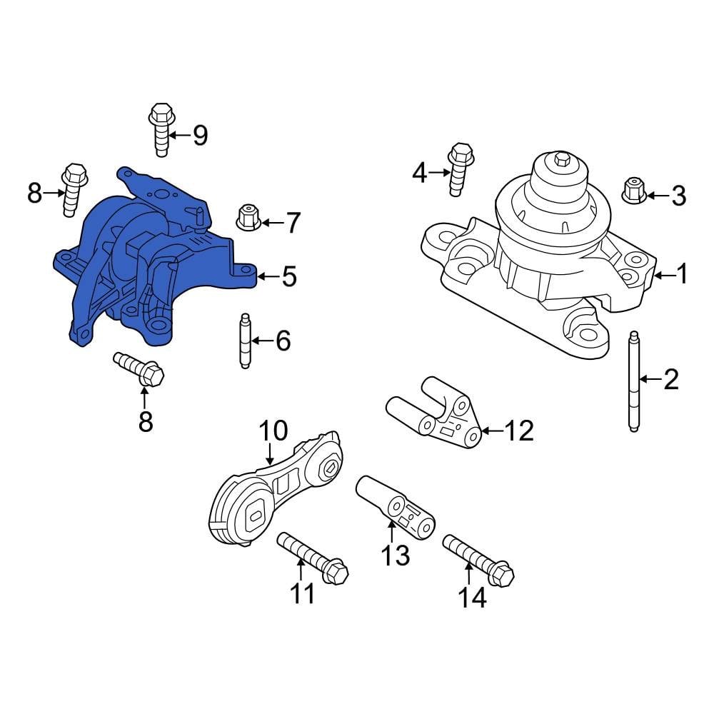Ford OE FB5Z6038B - Automatic Transmission Mount