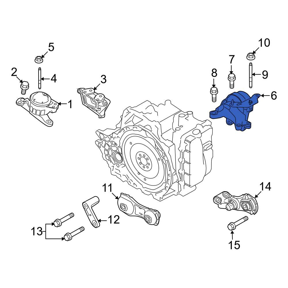 Ford OE FB5Z6038B - Automatic Transmission Mount