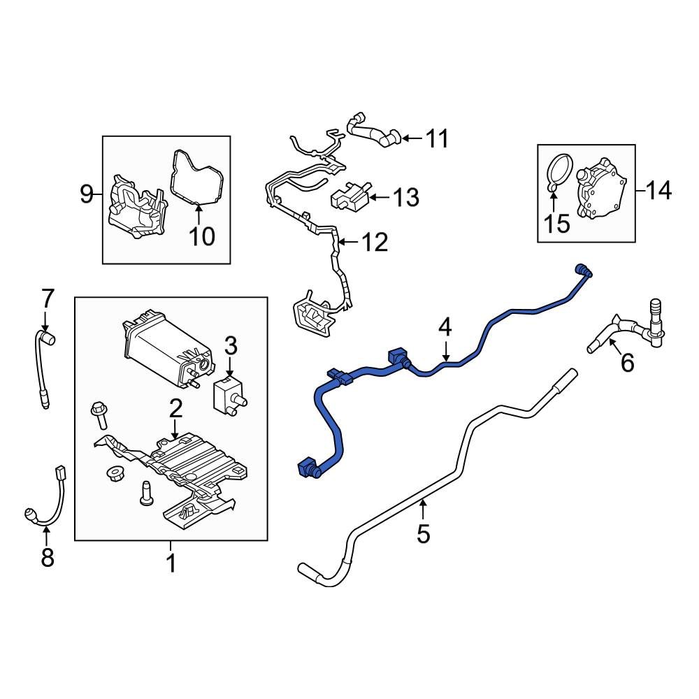 Ford OE DA8Z9C047A - Evaporative Emissions System Lines