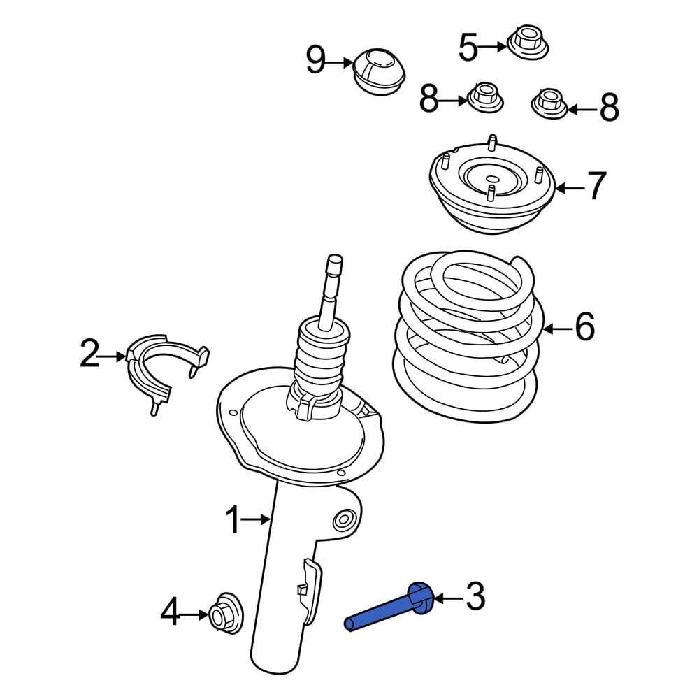 Ford OE W715932S439 - Lower Suspension Strut Bolt
