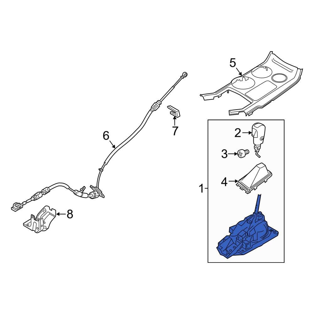 Ford OE GT4Z7210DB - Automatic Transmission Shift Lever