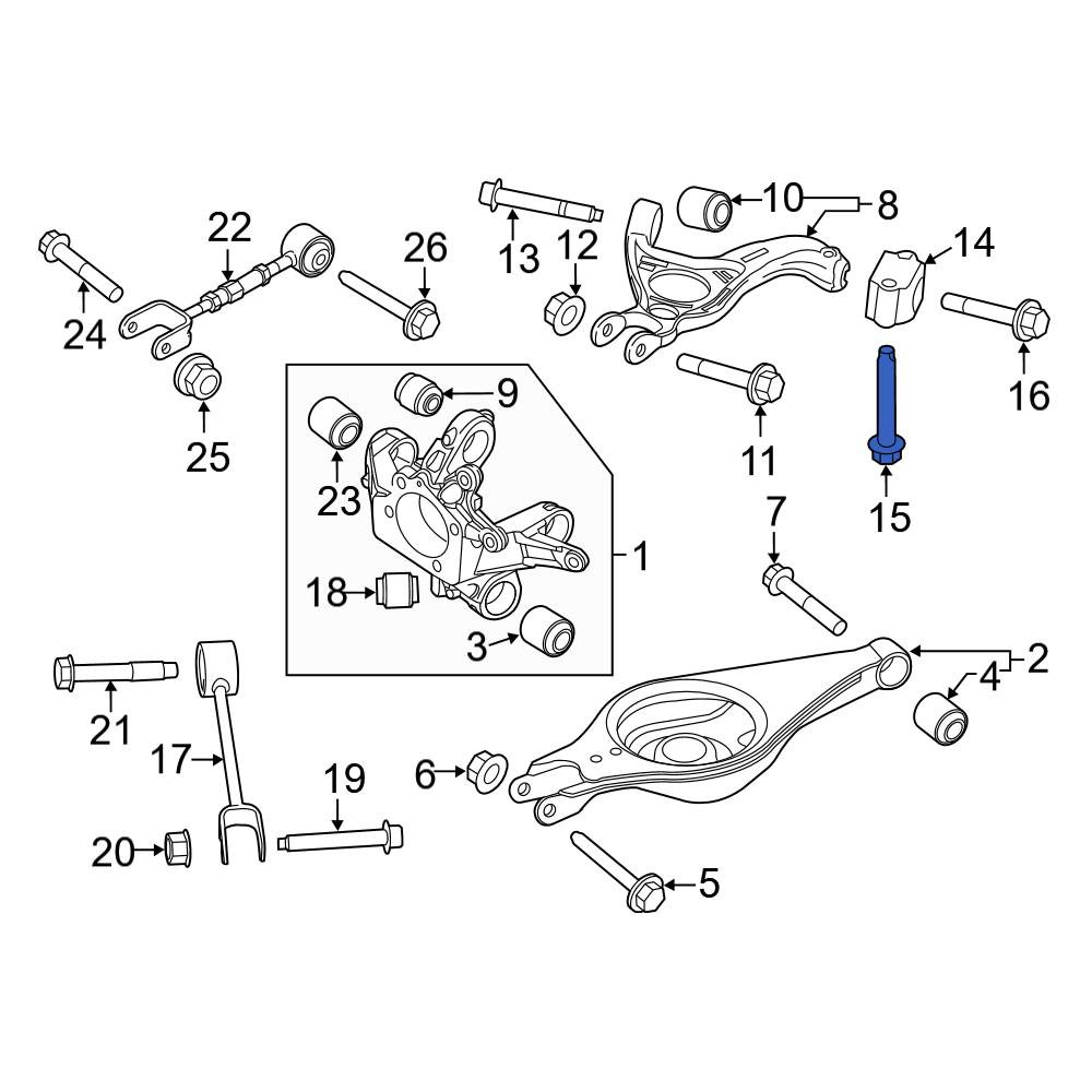 Ford OE W707516S439 - Suspension Control Arm Bolt