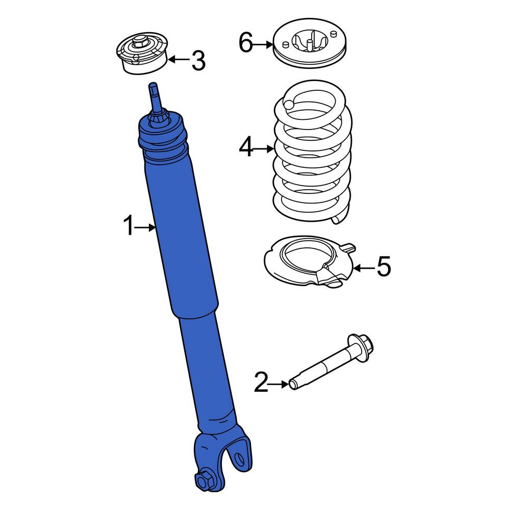 Ford OE DB5Z18125G - Rear Suspension Shock Absorber