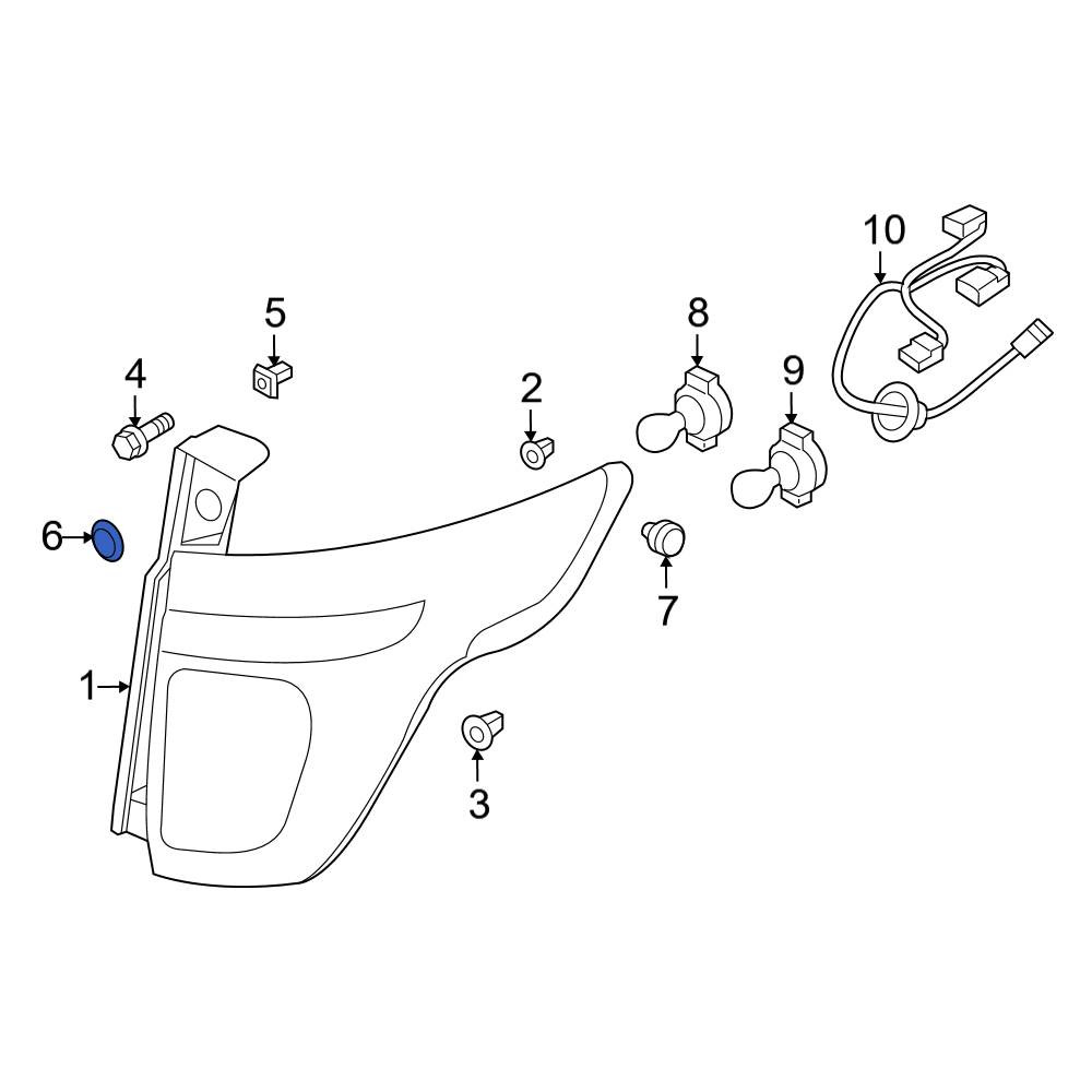 Ford OE W715731S300 - Tail Light Grommet