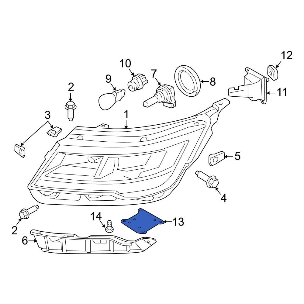 Ford OE FB5Z13C788B - Front Headlight Control Module