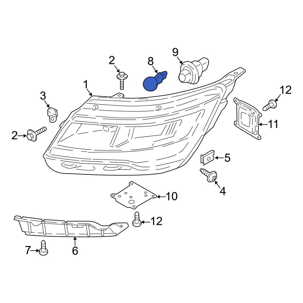 Ford OE FB5Z13466AA - Front Turn Signal Light Bulb