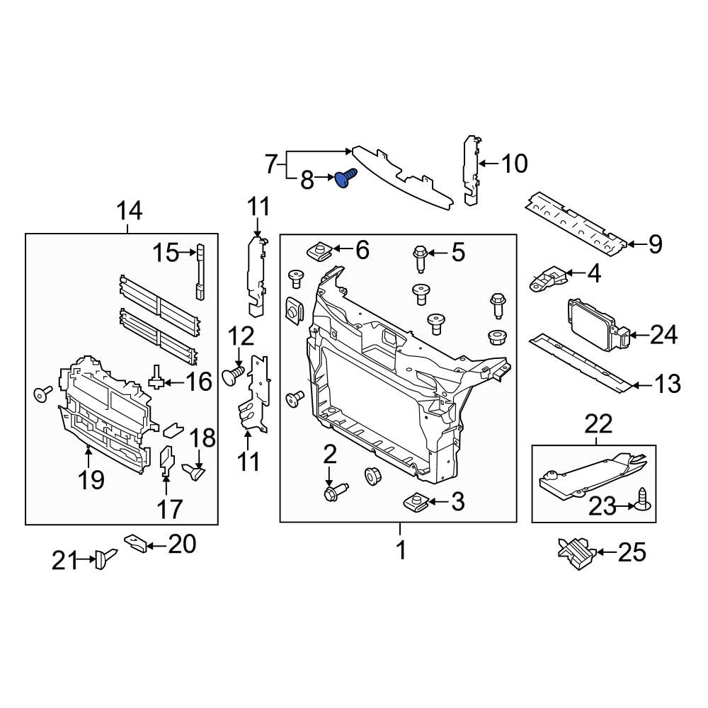 Ford OE W706676S300 - Bumper Cover Retainer